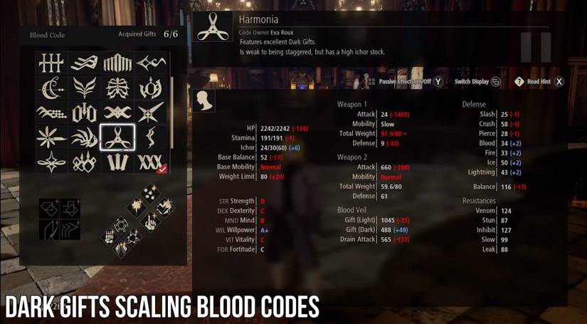 Code Vein: Best Blood Codes