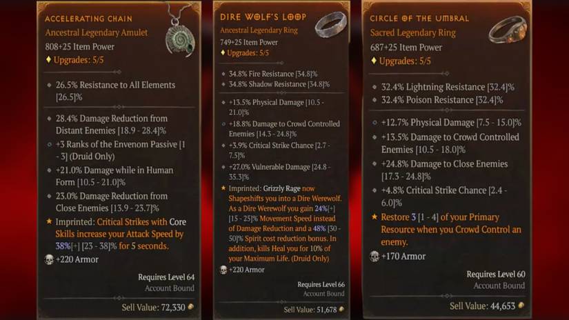 Diablo 4 Werewolf Druid Build - Dire Wolf